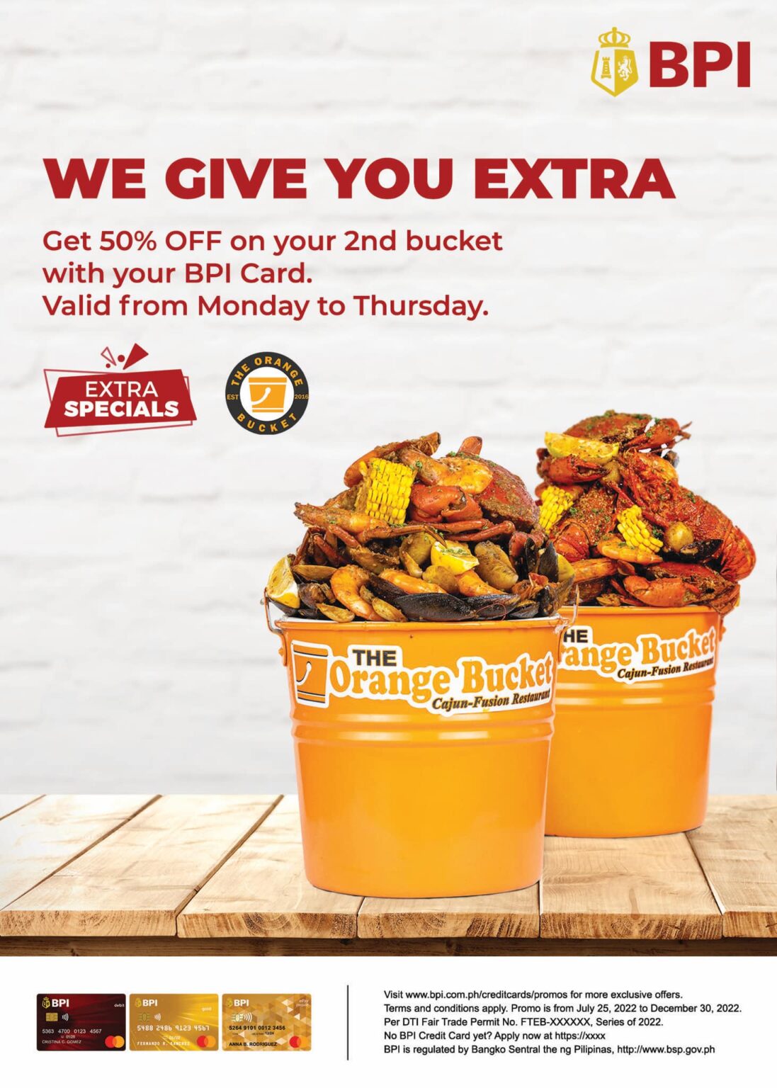SPECIAL OFFERS – The Orange Bucket